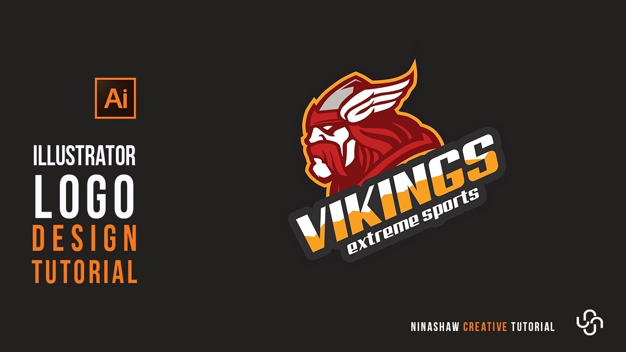 Adobe Illustrator Logo design / Illustration | Viking Extreme Sports Logo Tutorial