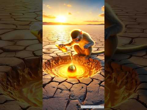 Golden egg to golden tree story #ai #shorts #monkey