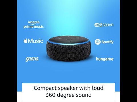 Echo Dot (3rd Gen) - Smart speaker with Alexa in black colour/ Deal of the day/