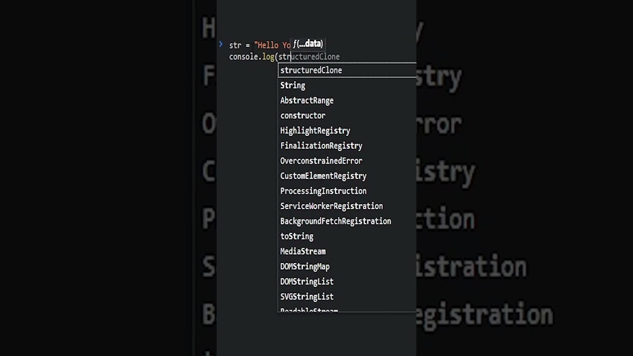 Reverse a String in Javascript #shorts