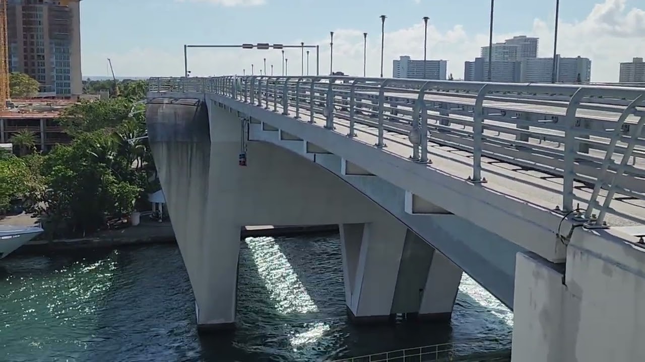 What happens when a drawbridge opens?