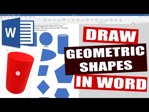 How to draw GEOMETRIC SHAPES in MS WORD | Microsoft Word Tutorial