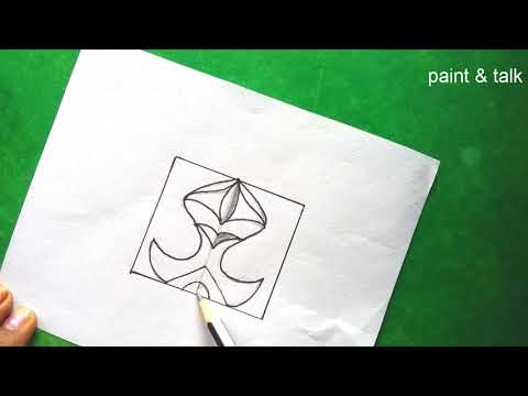 How to draw symmetrical design, what is symmetry, easy and beautiful design ideas