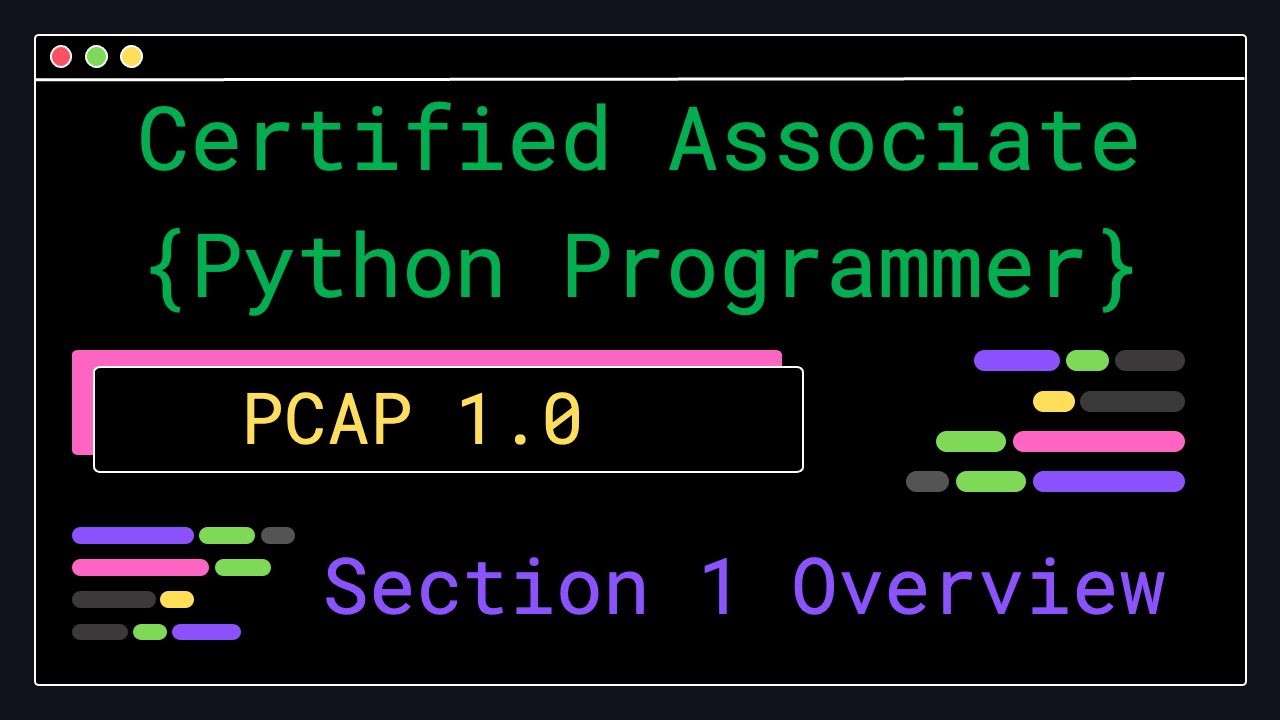 PCAP 1.0 - Section 1 Overview - Certified Associate Python Programmer