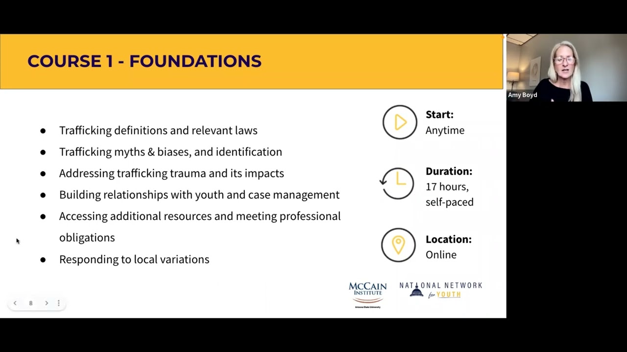 Certificate on Human Trafficking Webinar