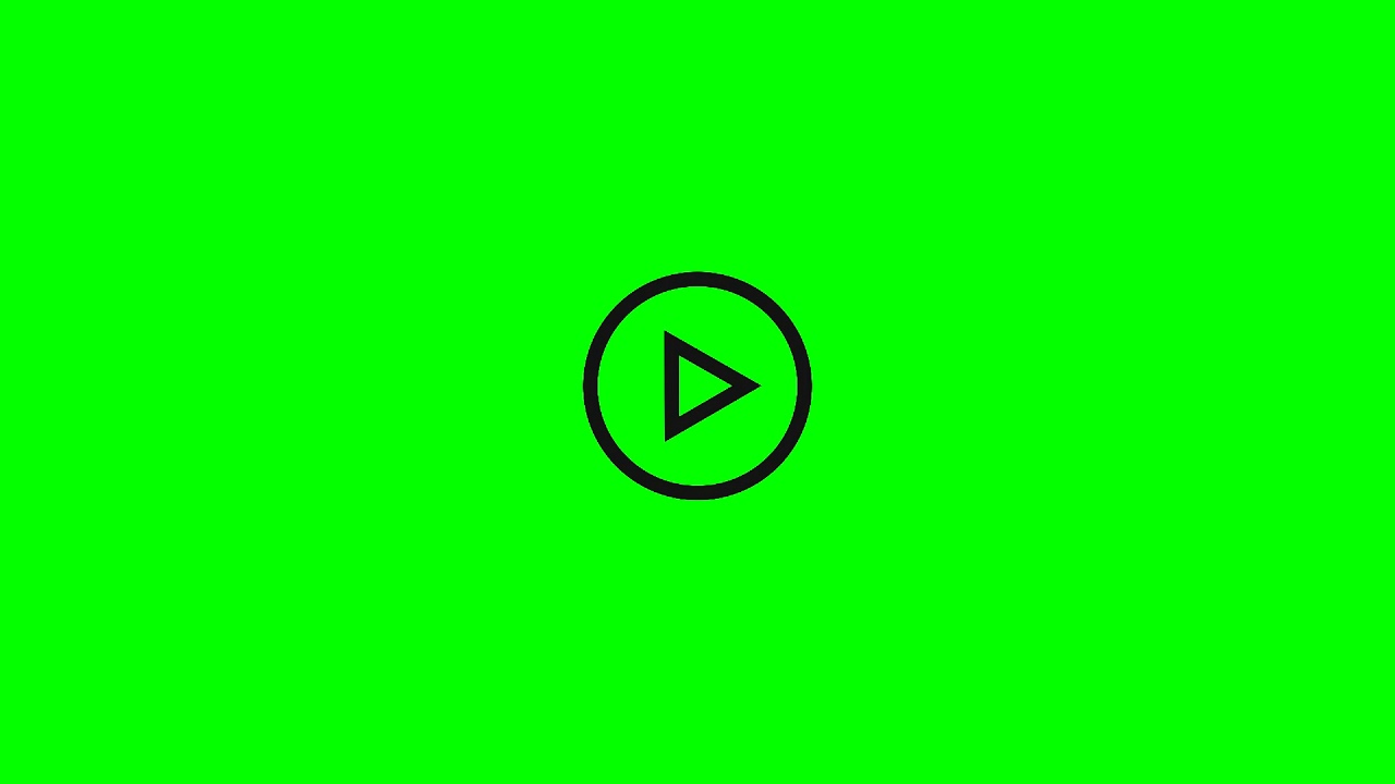 Play and Pause Button GREEN SCREEN HD 1080p60fps +Download Link
