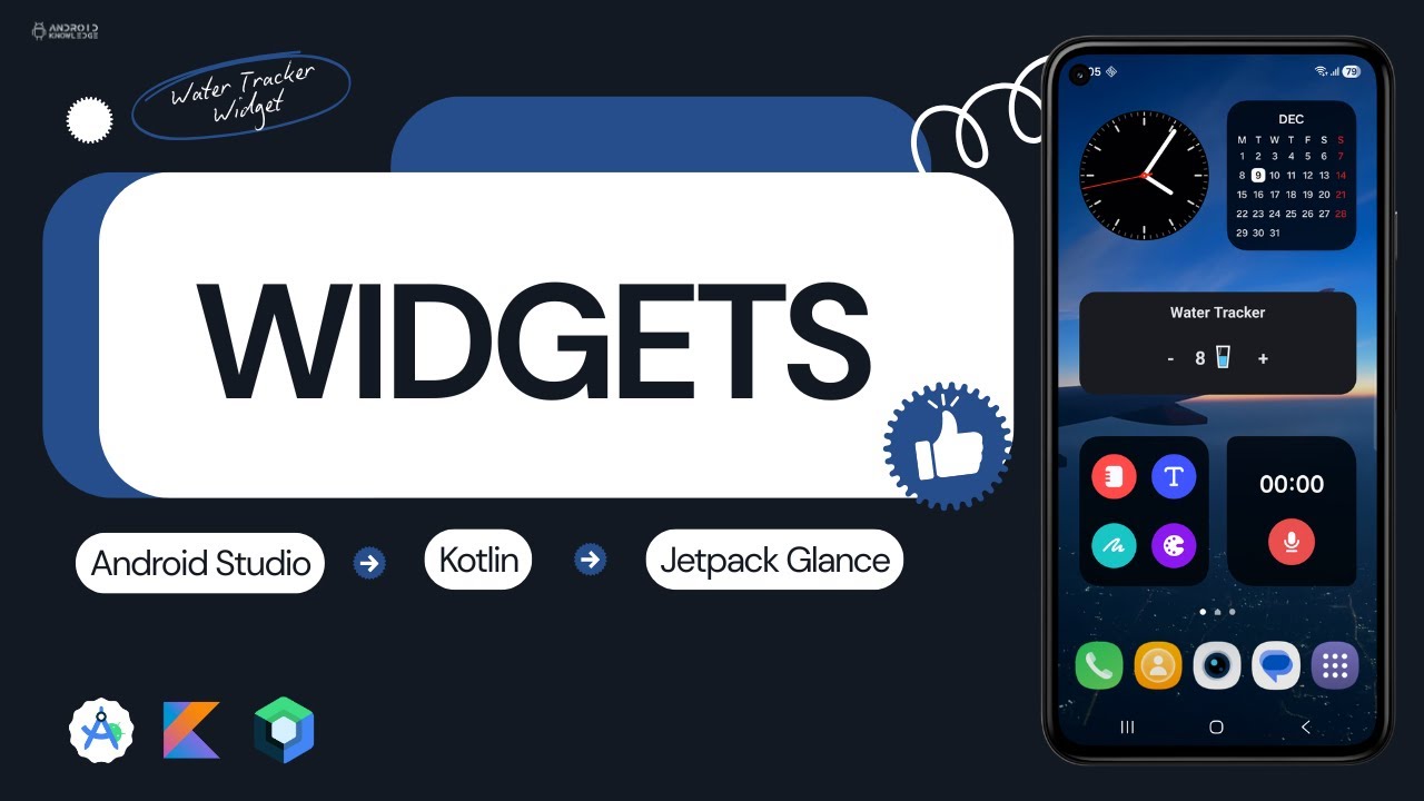 Build Android App Widget using Kotlin in Android Studio | Jetpack Glance