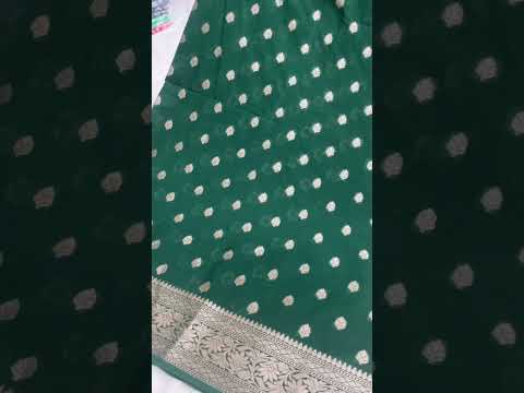 Price :1450 Wholsale Banarsi Soft Katan Georget Sarees With Golden Copper Buti #katansilksaree (H.C)