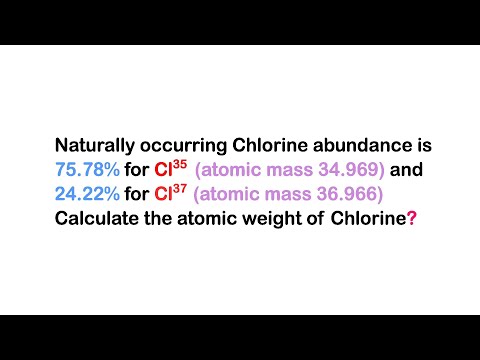 How to calculate Atomic Weight | Isotopes | A-Level Chemistry Explained