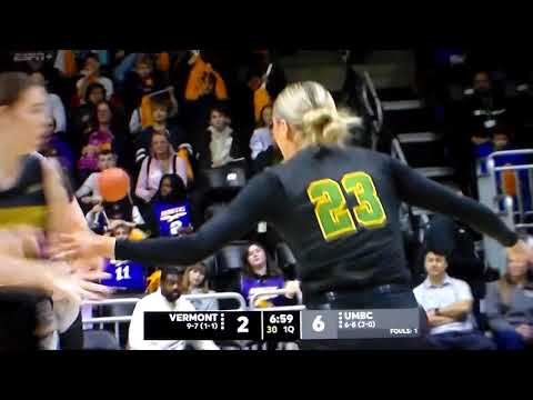 UMBC's Midday Madness, as hundreds of school kids attend women's basketball game vs. Vermont