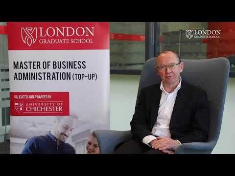Prof Dave Cooper, Head of Business School, University of Chichester visits London Graduate School.