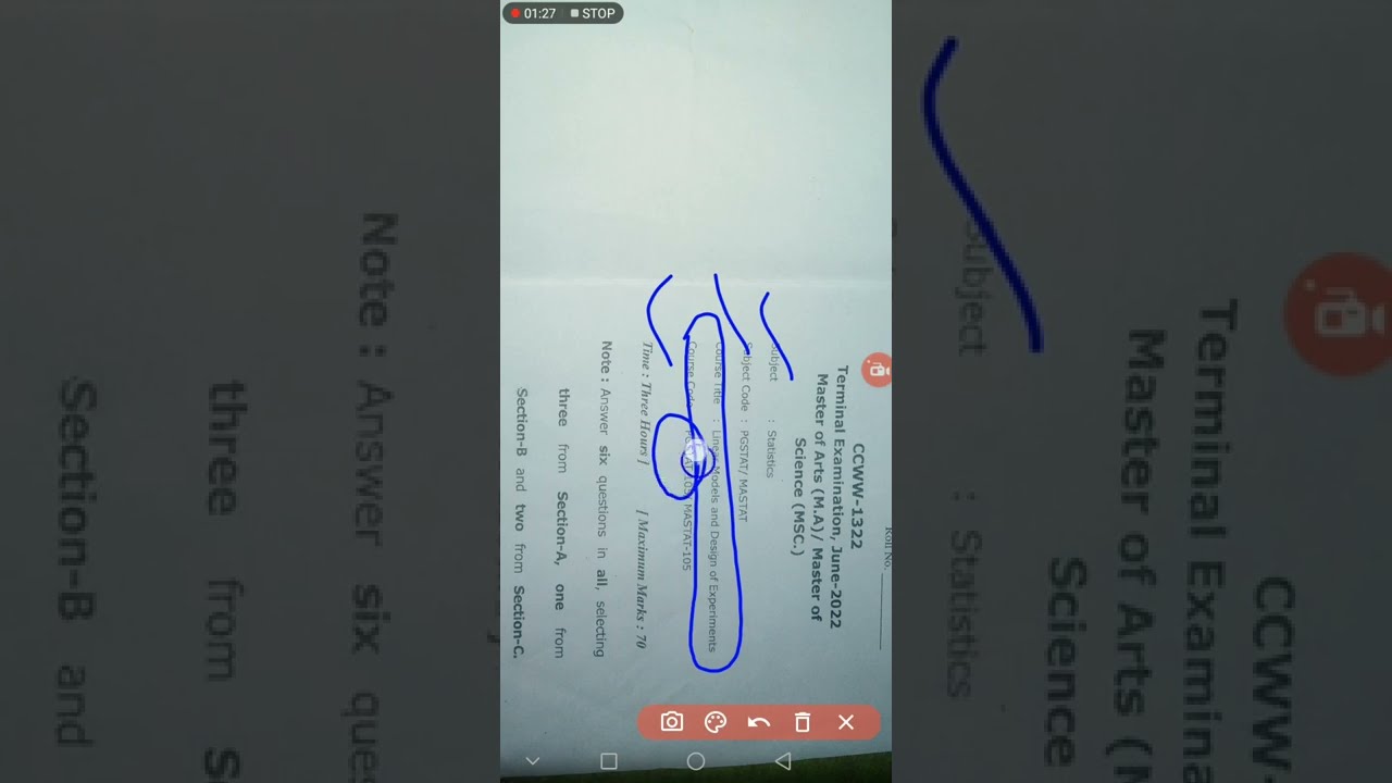 M.Sc statistics third semester papers ||UPRTOU ||M. Sc||