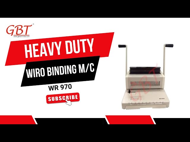 Wiro Binding Machine & Rings - Wiro Binding Machine W 25A F/S ( Heavy ...