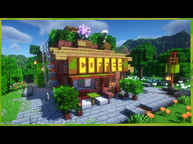 How to build a Small Cafe Minecraft Map