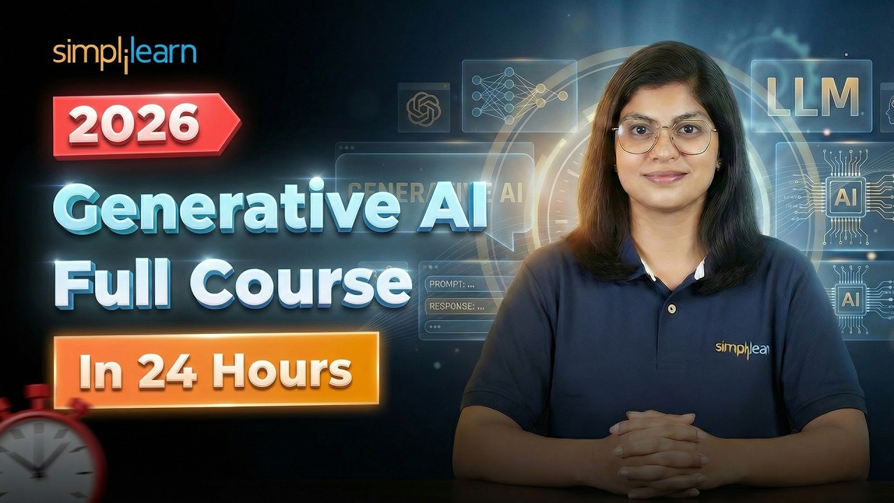 Generative AI Full Course 2026 [FREE] | Gen AI Tutorial For Beginners | Gen AI Course | Simplilearn