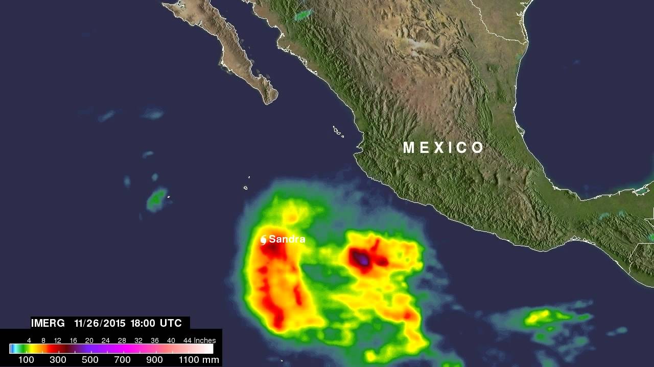 IMERG Video of Hurricane Sandra
