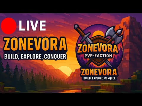 LIVE Minecraft - ZoneVora PvP-Faction | Build / Partie 2