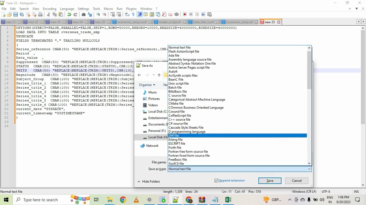 #1 How to create a table and load the file in Database using SQL loader