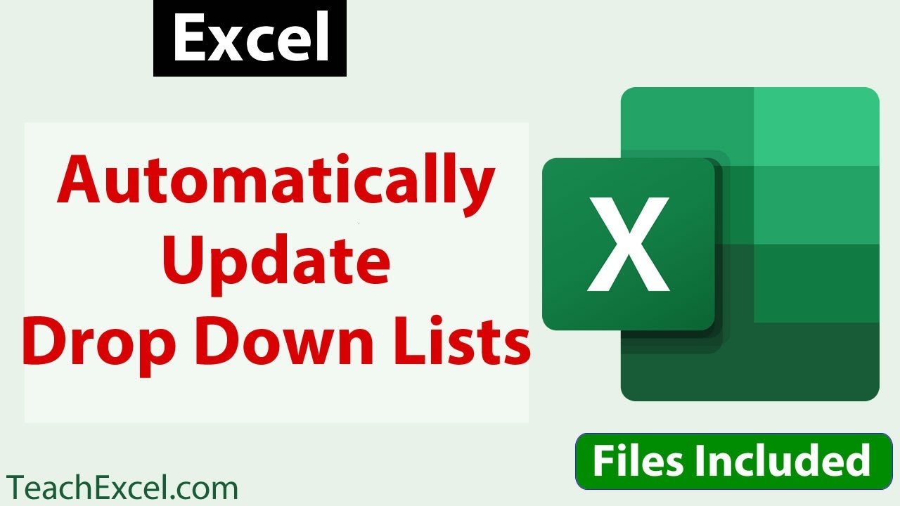 3 Ways to Automatically Update Drop Down Lists in Excel - Data Validation