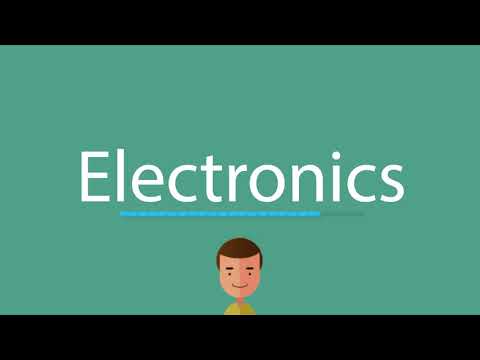 Electronics pronunciation