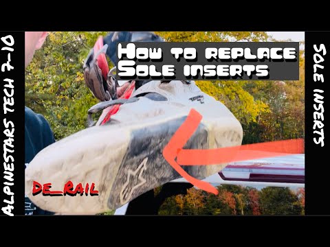 Alpinestars Tech 7 and 10 Boot Sole Insert Replacement Attempt And Success @DeRail479