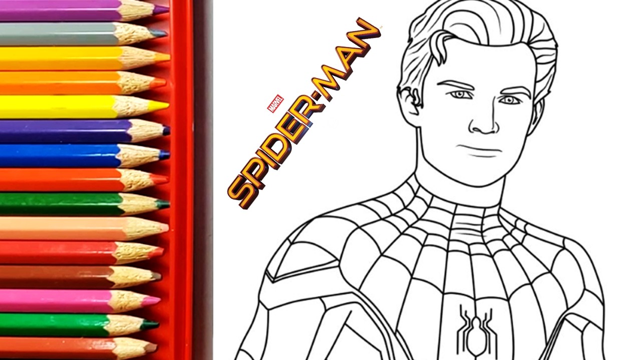 How to DRAW Peter Parker 😎⚡ NO MASK SPIDER-MAN BRAND NEW DAY EASY Step-by-Step | Drawlino Kids