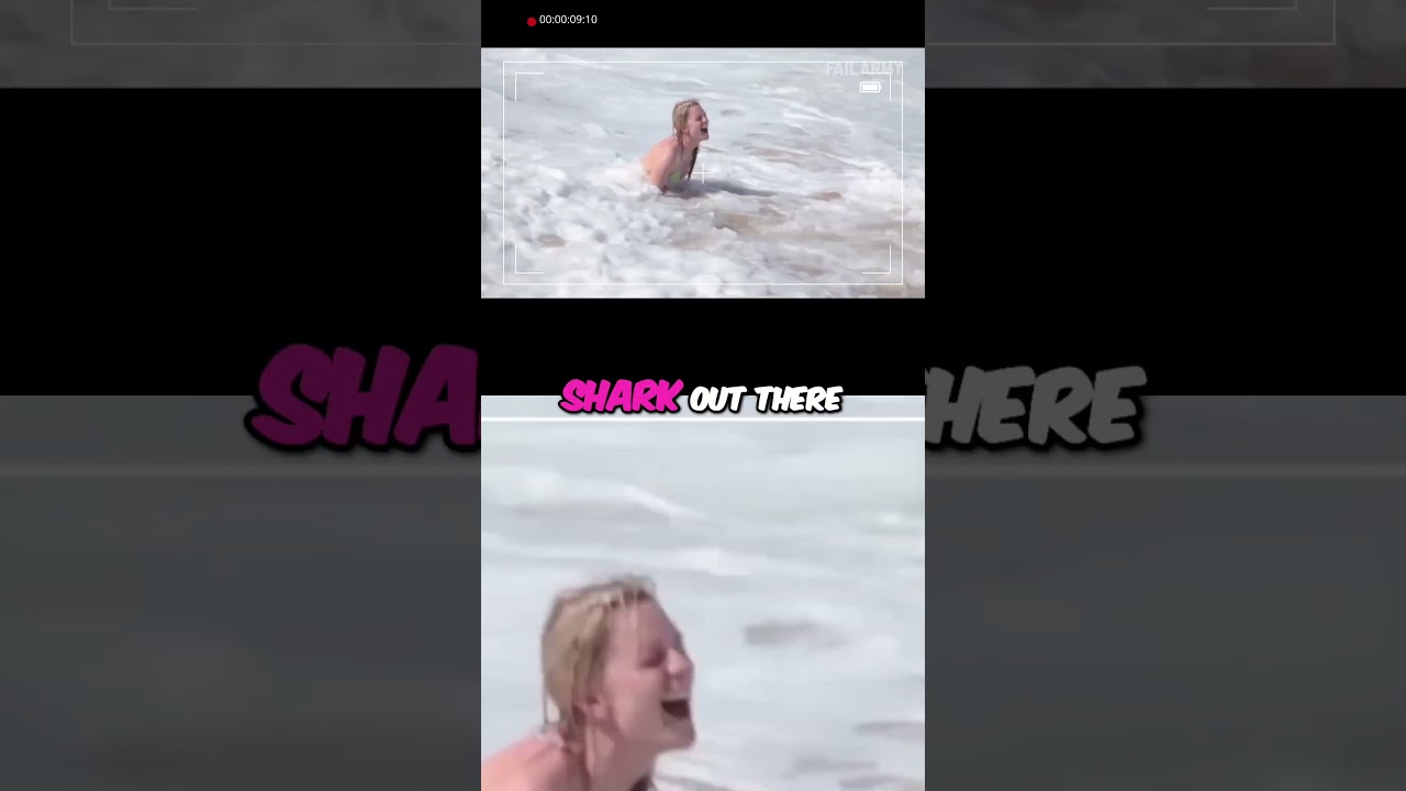Shark Alert!🌊 Subscribe Now and Don't Miss The Wave!  Bikini-Clad Woman's Hilarious Encounter!
