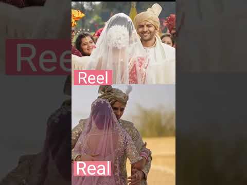 Kiara advani wedding reel v/s real❤️|ranjha| #shorts #sidkiara #ranjha #kiaraadvani #kartik #wedding