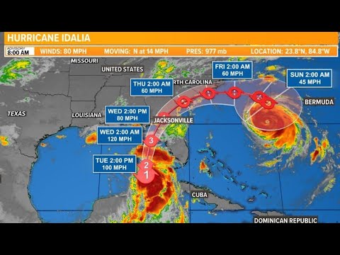 Live | Hurricane tracking: Idalia approaching Florida as a Cat. 1, forecast to strengthen