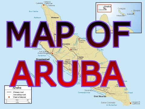 MAP OF ARUBA