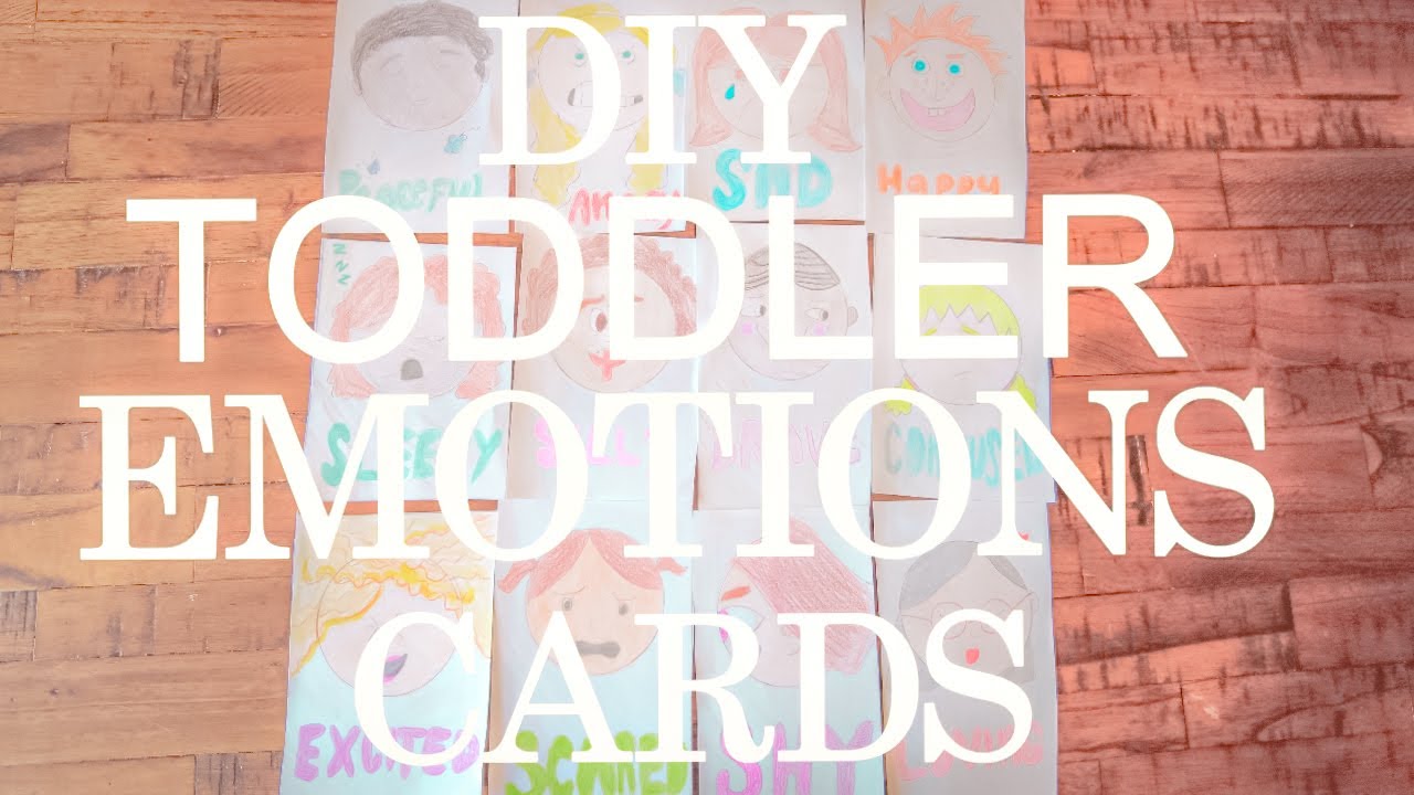 DIY Toddler EMOTIONS FLASH CARDS | Montessori Style Toddler FEELINGS CARDS