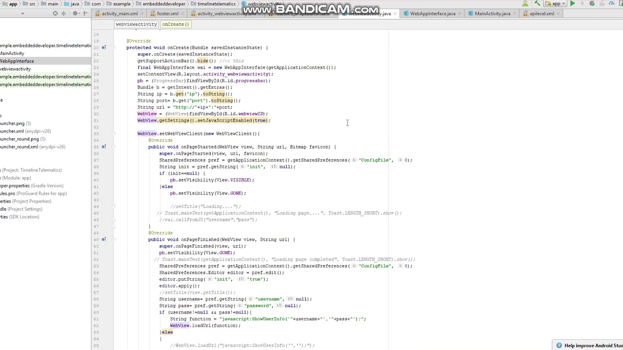 How to call javascript function inside webview in android