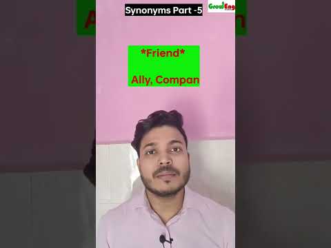 Synonyms for Friend | Vocabulary | GrowEng Academy