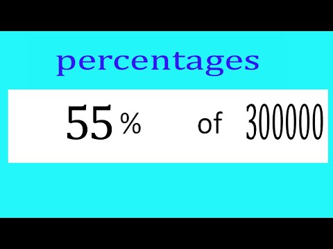 Percentages 55 Percentage(%) of 300000