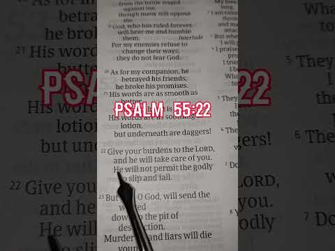 PSALM 55:22 #psalms #scripture #ChristJesus
