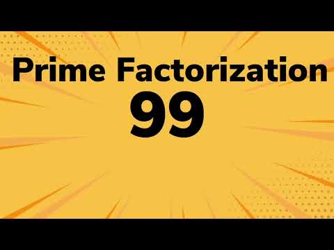 Prime Factorization of 99