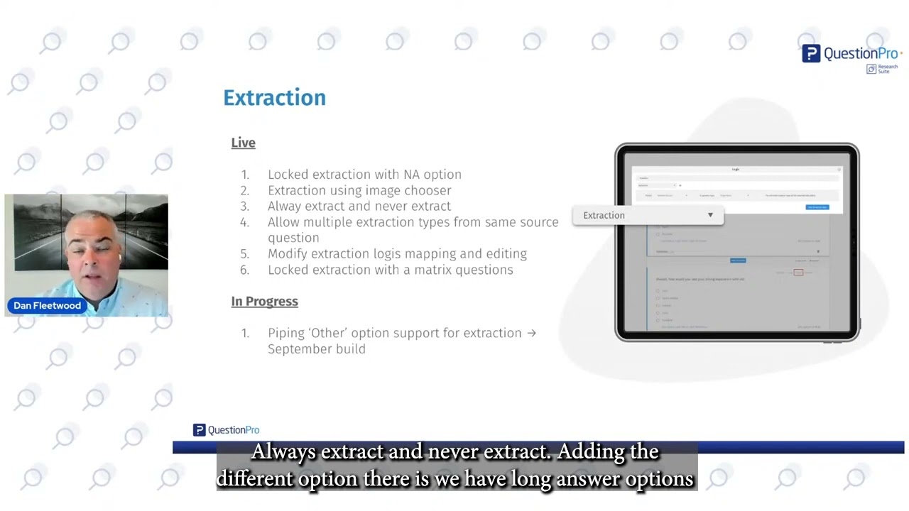 Research Suite - Extraction Feature Explained