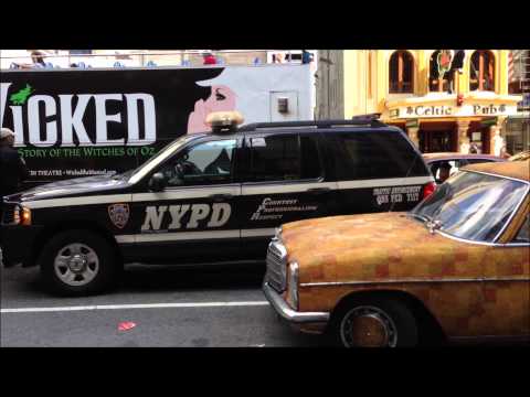 RARE NYPD TRAFFIC ENFORCEMENT SUPERVISOR UNIT PUTS BOOT ON WORLD FAMOUS "THE GUMMY BEAR CAR" IN NYC.