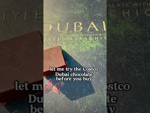 🍫reviewing COSTCO Dubai chocolate 🍫
