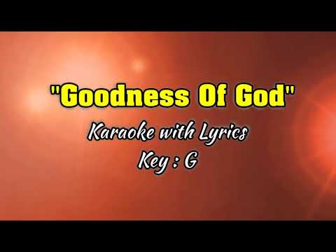 GOODNESS OF GOD "Karaoke" (Key : G)