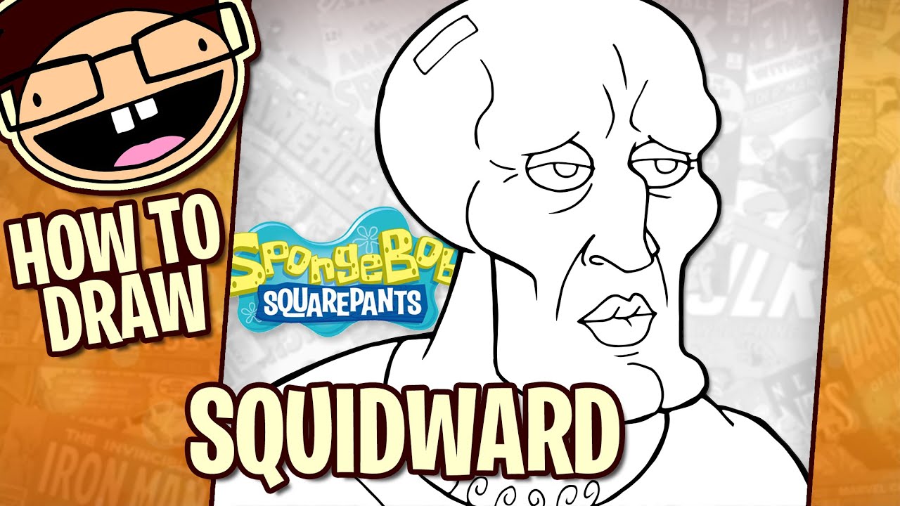 How to Draw HANDSOME SQUIDWARD (Spongebob Squarepants) | Narrated Step-by-Step Tutorial