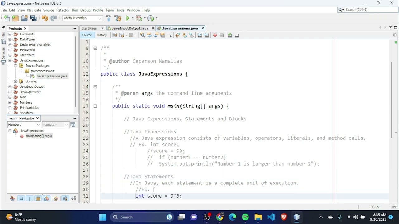 Java Part 17 - Java Expressions Statements and Blocks