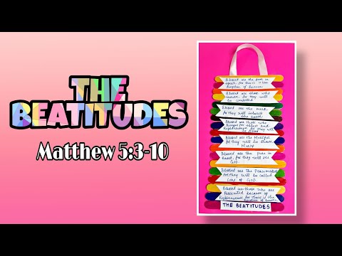THE BEATITUDES ... A SUNDAY SCHOOL CRAFT