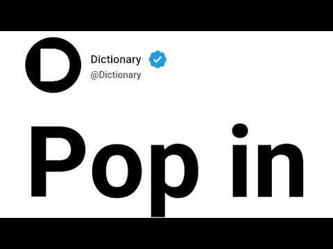 Pop in Meaning In English
