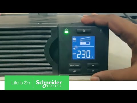 How to Initiate Self Test in UPS SRC2KUXI Through the Display | Schneider Electric Support