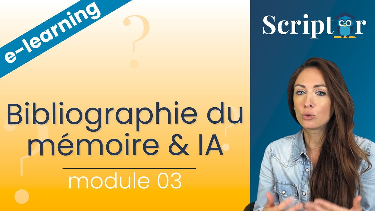 Module 3 : La bibliographie du mémoire de recherche et l’intelligence artificielle