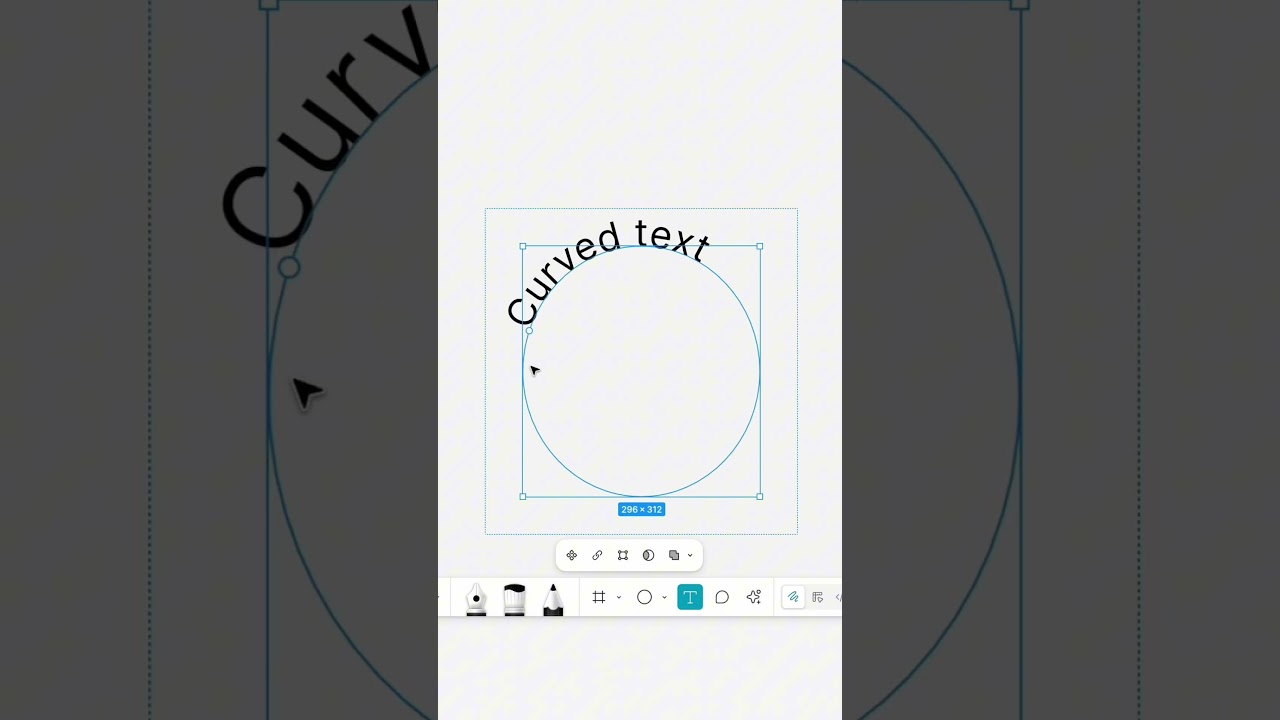 How to curve text in Figma #figma #figmatutorial #figmadesign