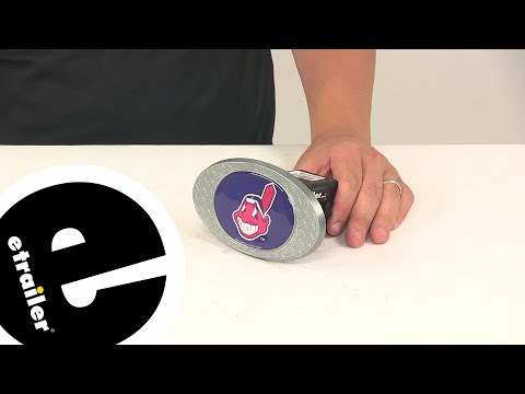 etrailer | Detailed Breakdown of the Cleveland Indians 2" MLB Trailer Hitch Receiver Cover