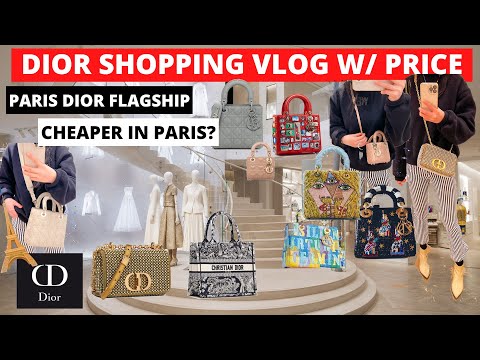 DIOR SHOPPING VLOG WITH PRICE | Paris Dior 30 Montaigne flagship shopping vlog with price