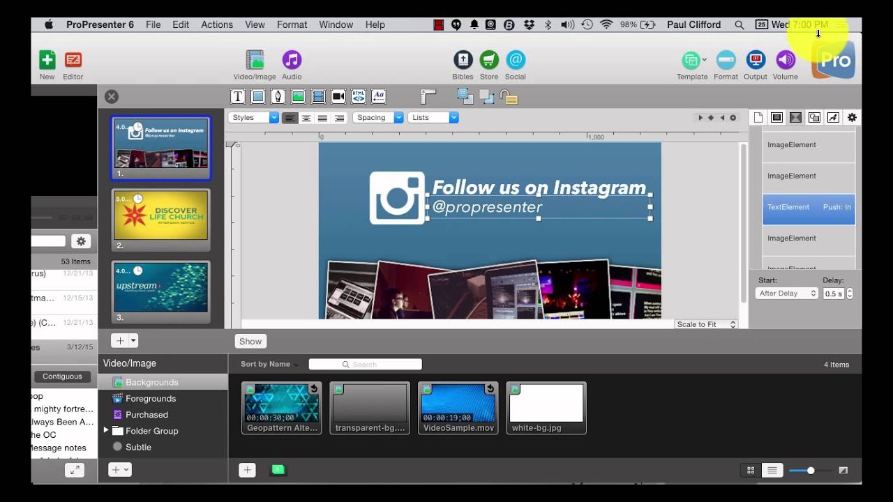 ProPresenter 6 Tutorials: New features part 1 -- Slide element transitions